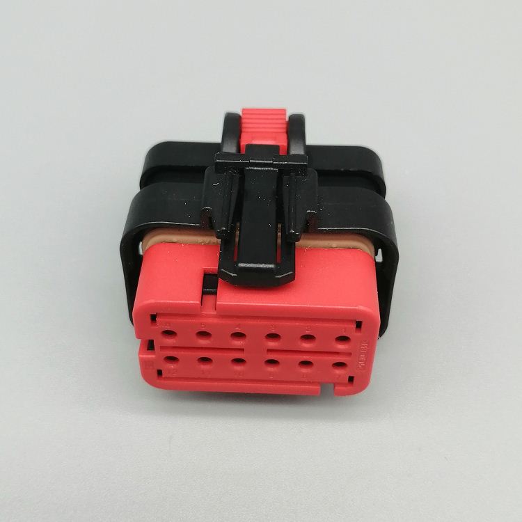 776437-1 黑红色12孔护套 1.5系列 母端 - 鹤壁常联电子科技有限公司